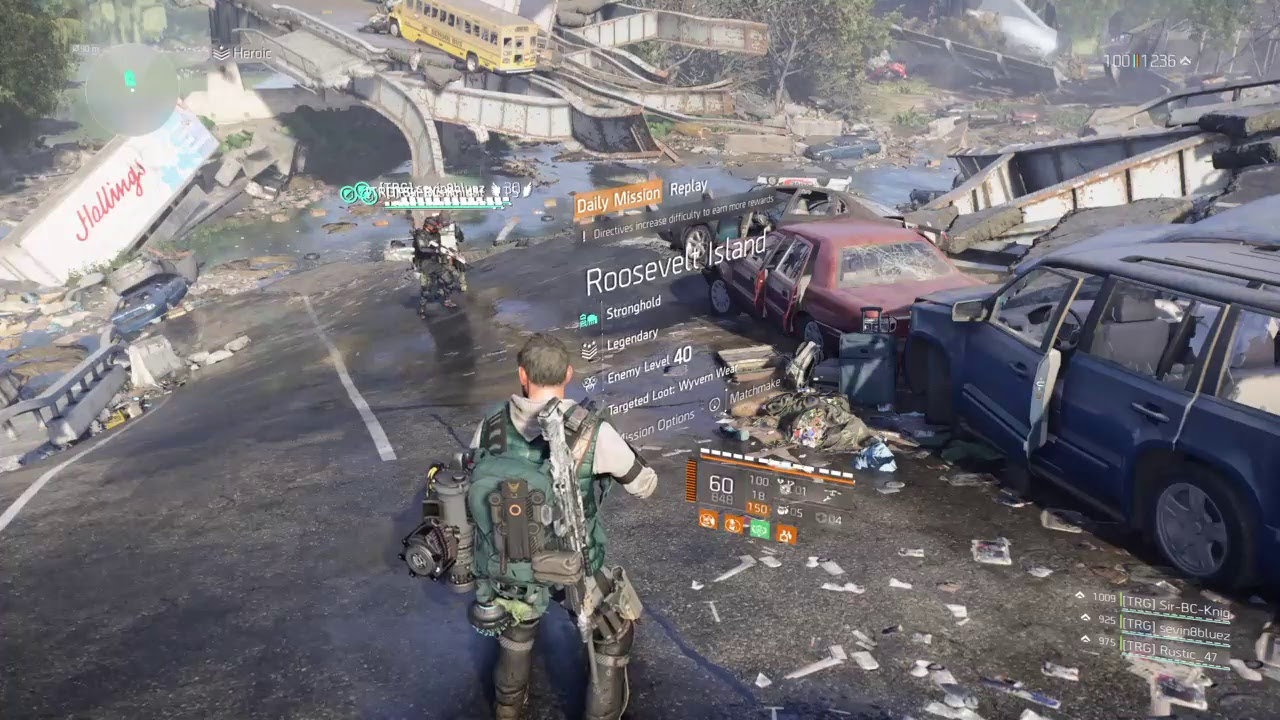 The Division 2 - Roosevelt Island on Legendary - TRG Clan - YouTube