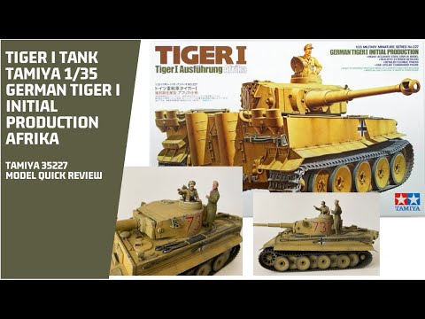 TIGER I Tank Tamiya 1/35 model German Tiger 1 Initial Production Afrika ...