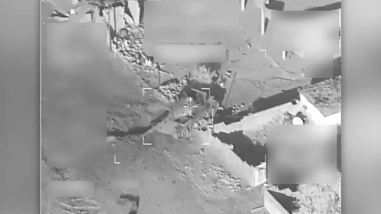 Coalition airstrike destroys an ISIS tank near Mosul, Iraq. - YouTube