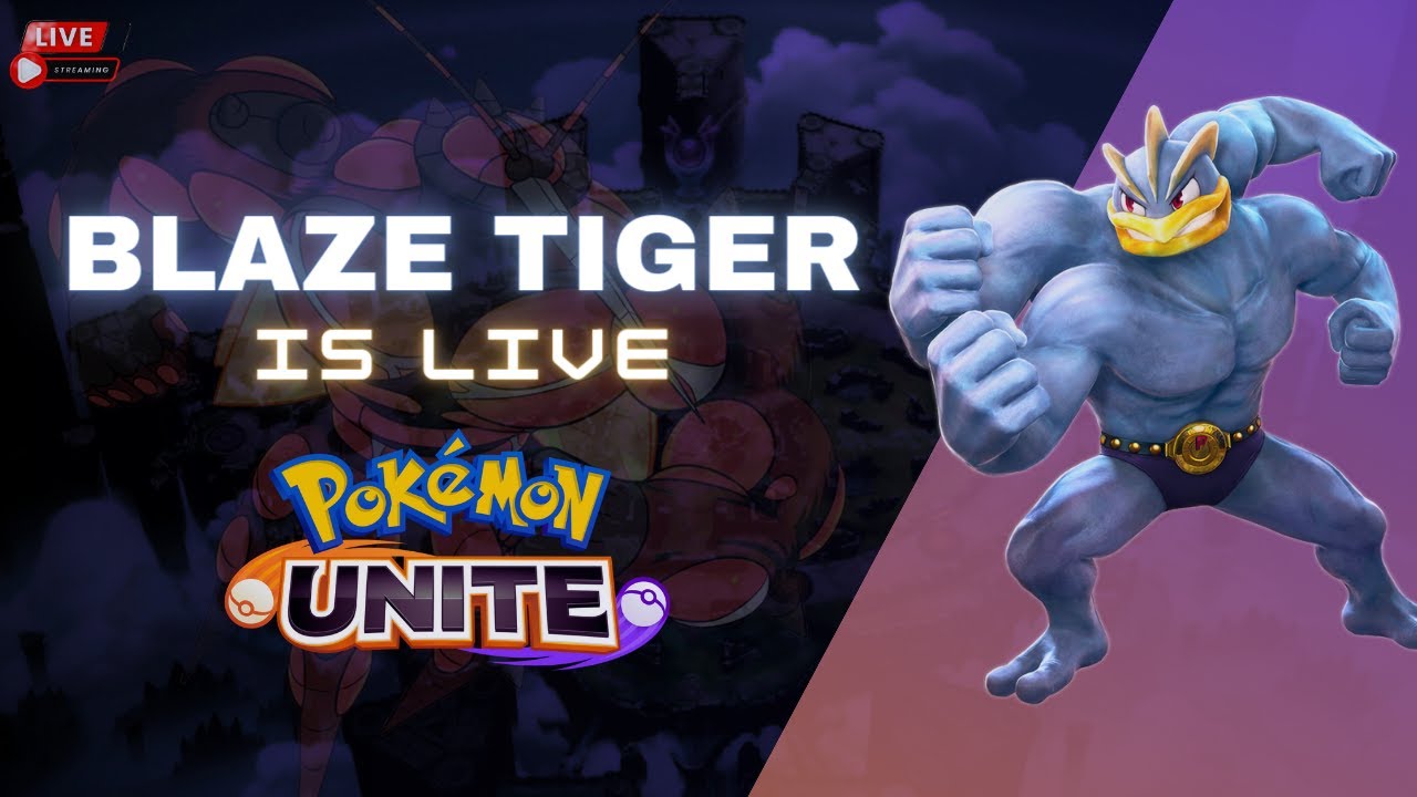 New Thumbnail Nahi Bana Hai || Pokemon Unite Live || BLAZE TIGER Is ...