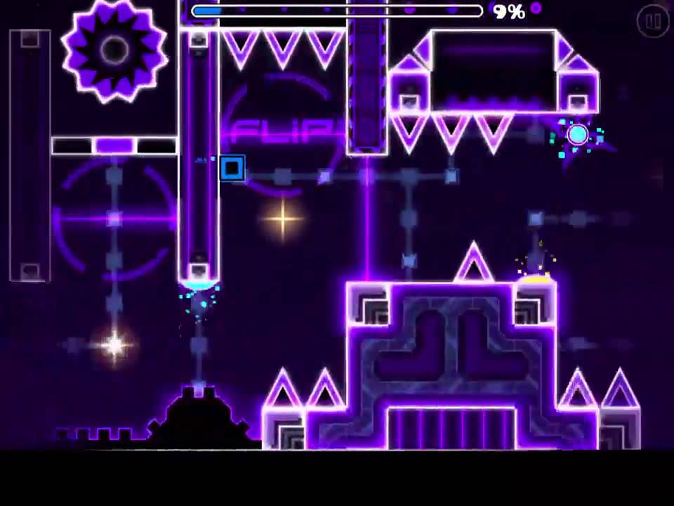 Geometry dash moon adventure 4 all coins - YouTube
