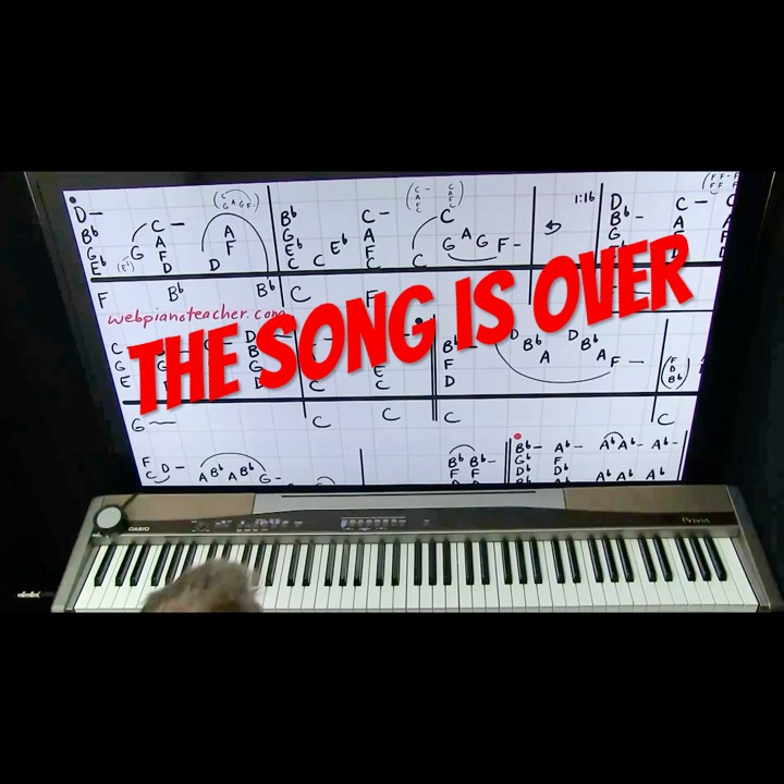 Learn To Play Piano | The Song Is Over | Accurate Lesson # ...