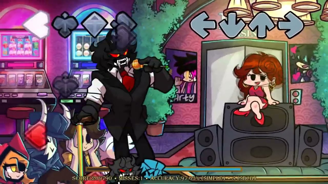 Friday Night Funkin' VS Blackjack Solo Semana 1 Escenas y Final (FNF ...