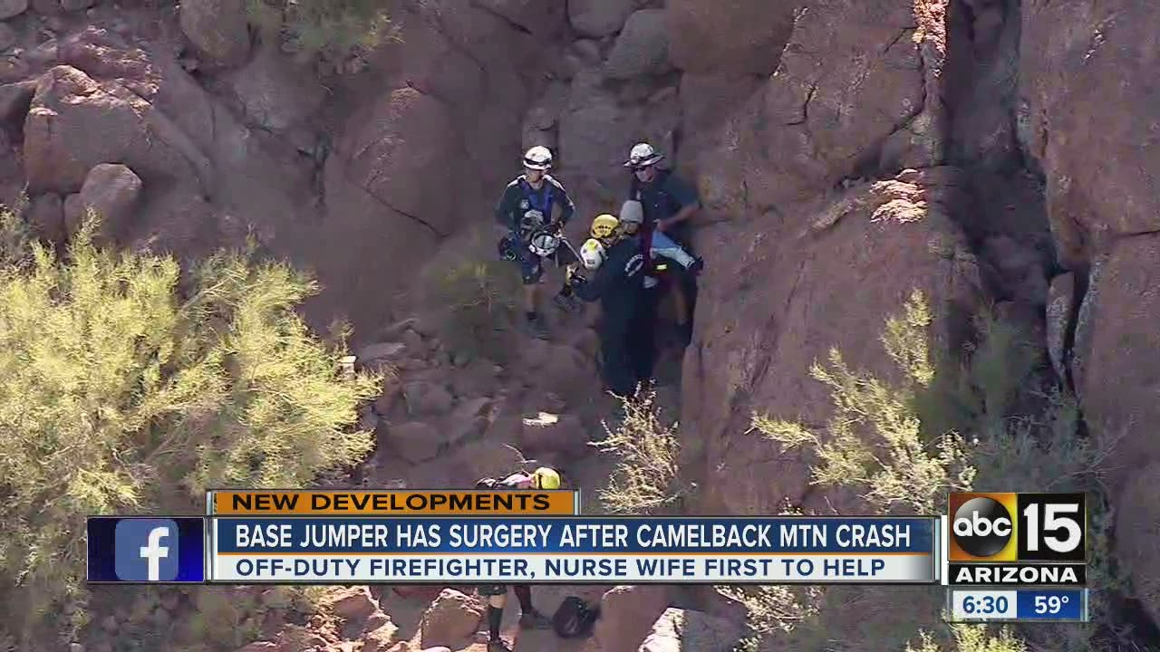 BASE jumper crashes just 10 feet from a trauma nurse in Scottsdale ...