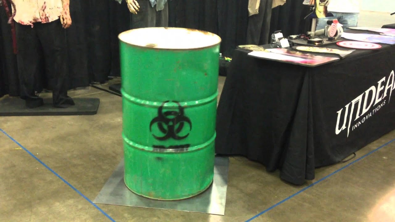 Undead Innovations - Biohazard Shaking Barrel Prop - YouTube