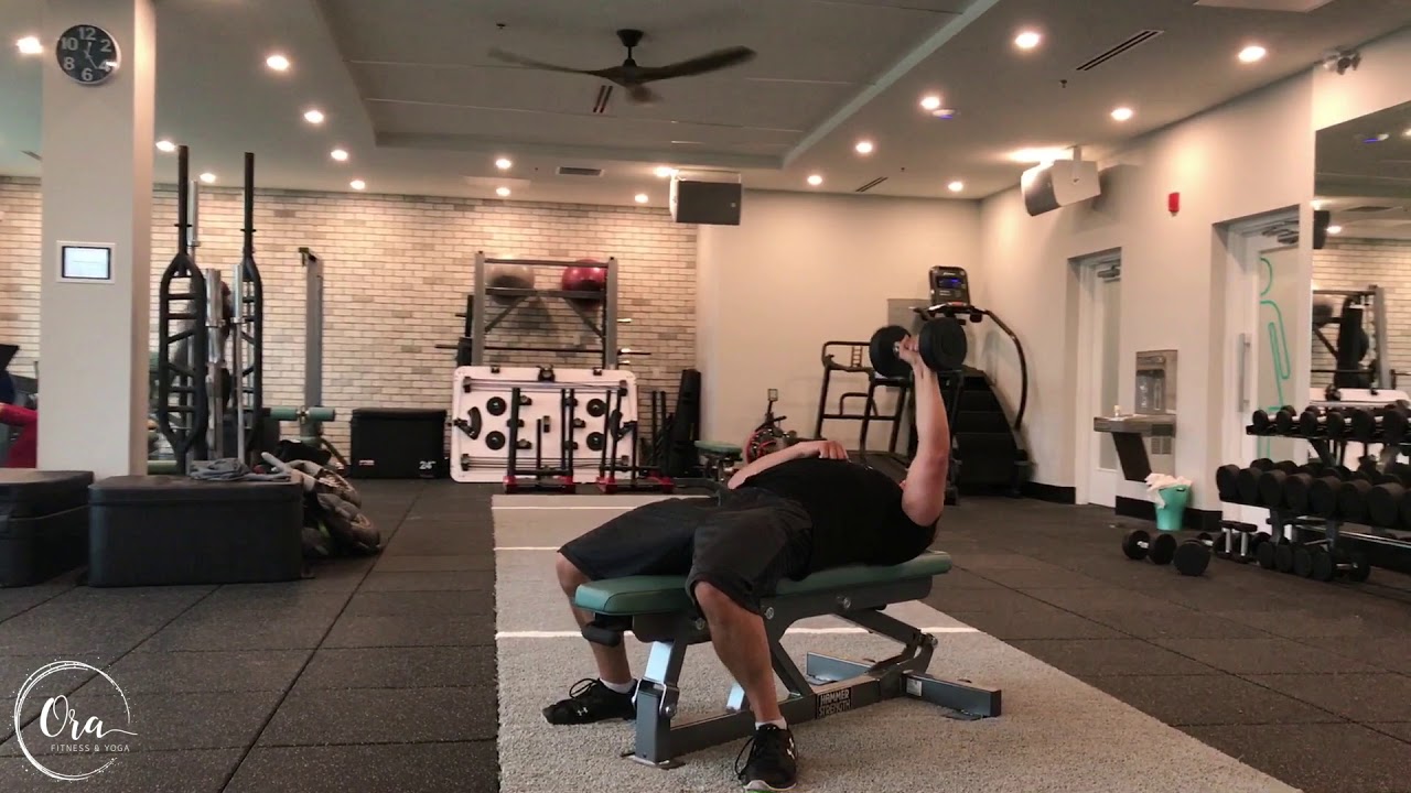 Single Arm Dumbbell Bench Press - YouTube