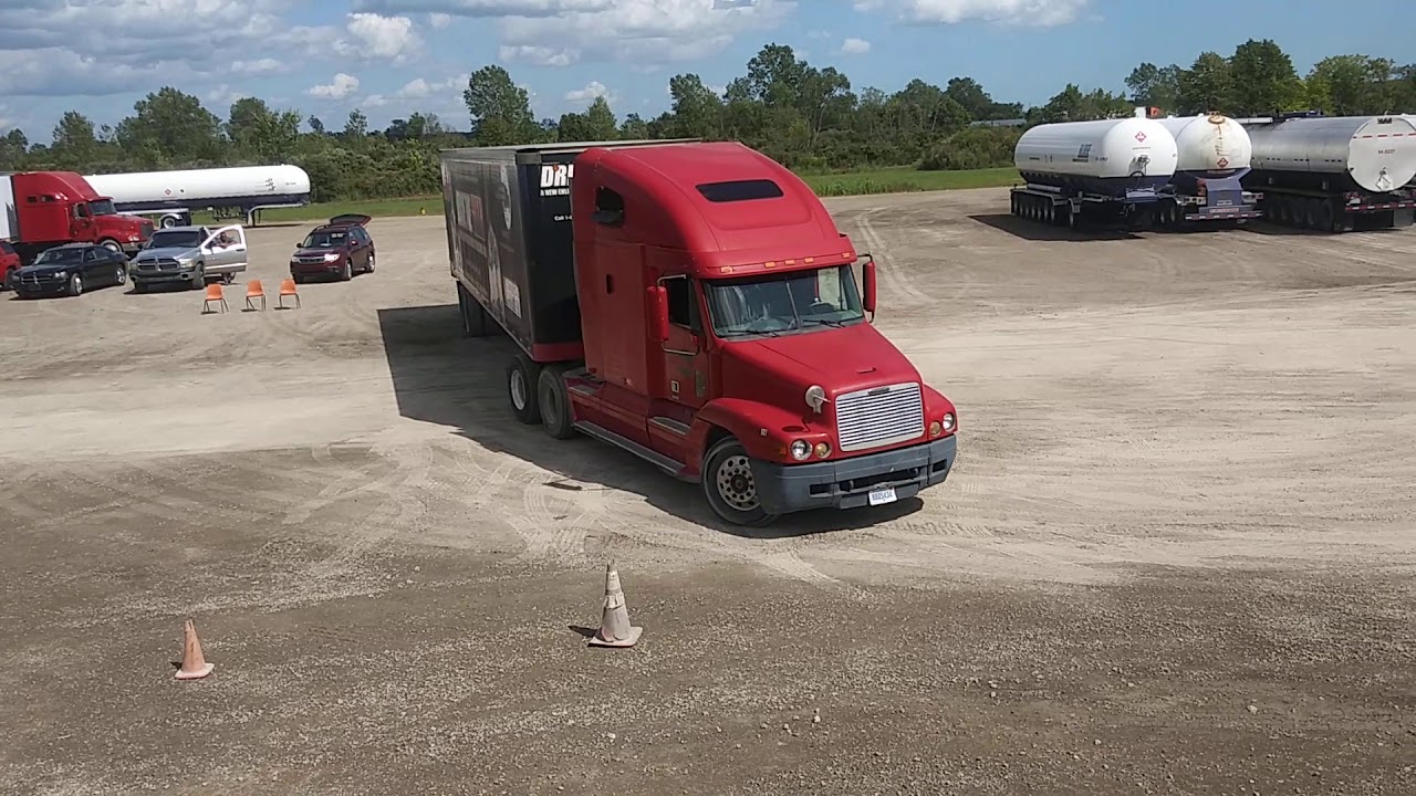 how to perform an offset and a 90 backing maneuver - YouTube