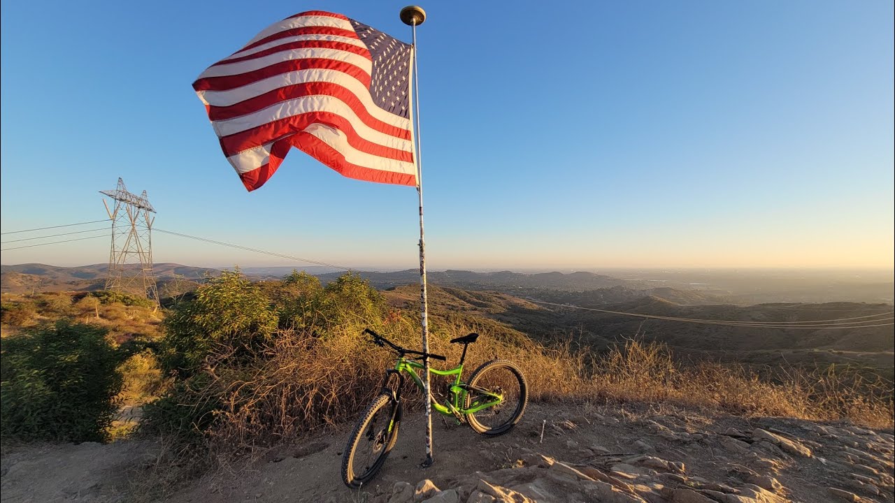 Santiago oaks ride at sunset - YouTube