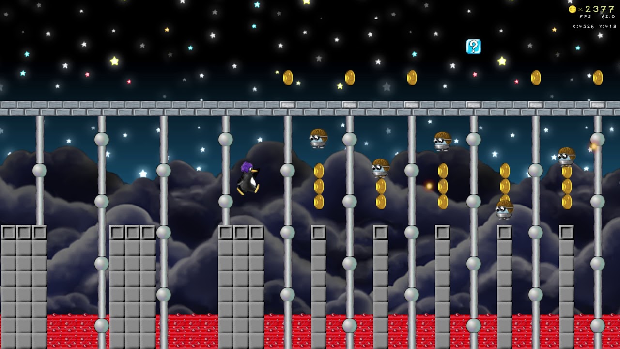 SuperTux 0.5.1 Level 17: Route to Nolok - YouTube