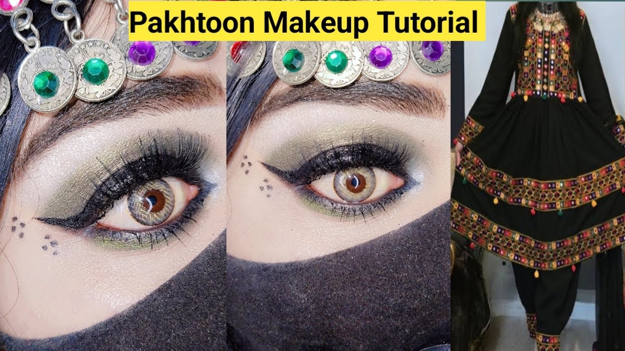 Pakhtoon inspired Makeup Look| Easy pakhtoon makeup tutorial | - YouTube