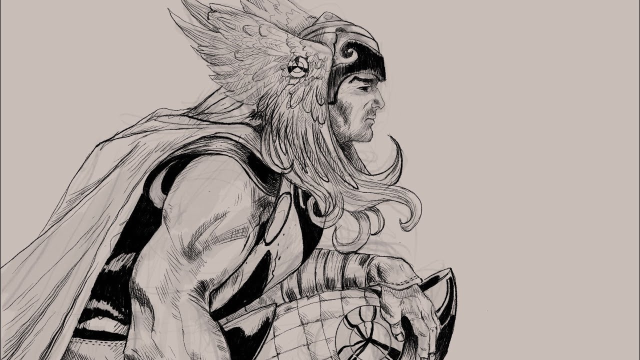 Day 5 of 100 | Art challenge | THOR reference study. - YouTube