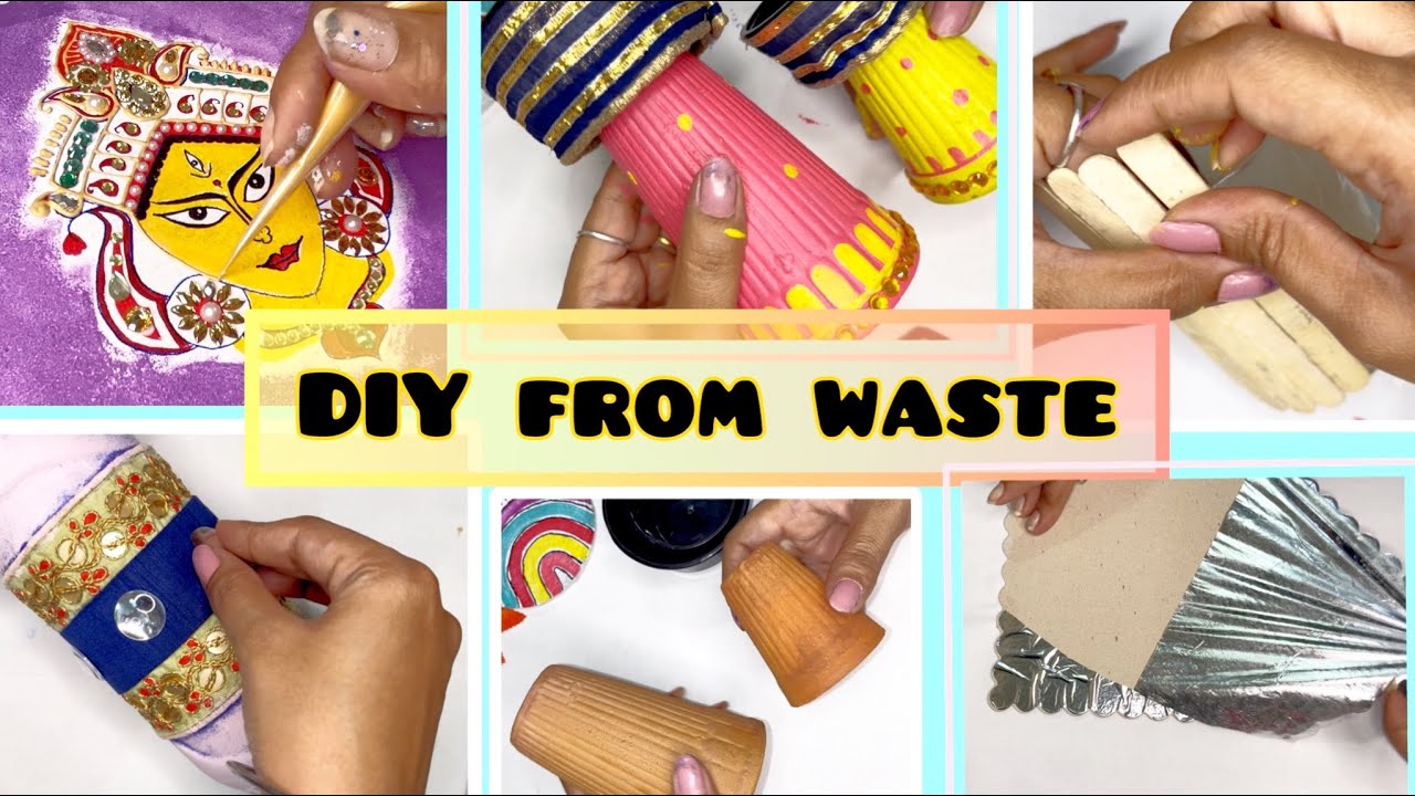 Festive decor Diy from waste item | classic art | diy ideas | - YouTube