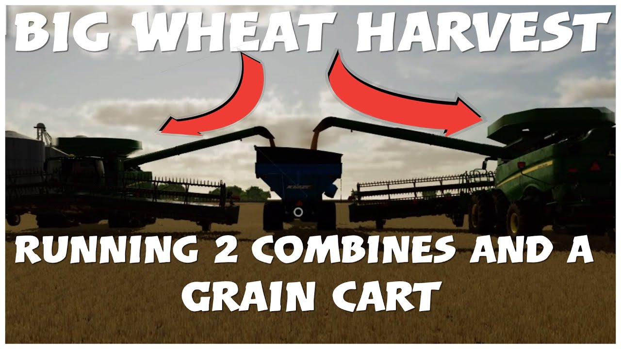 Big Flats Texas Time Lapse EP 23 Farming Simulator 22 Harvesting Wheat ...
