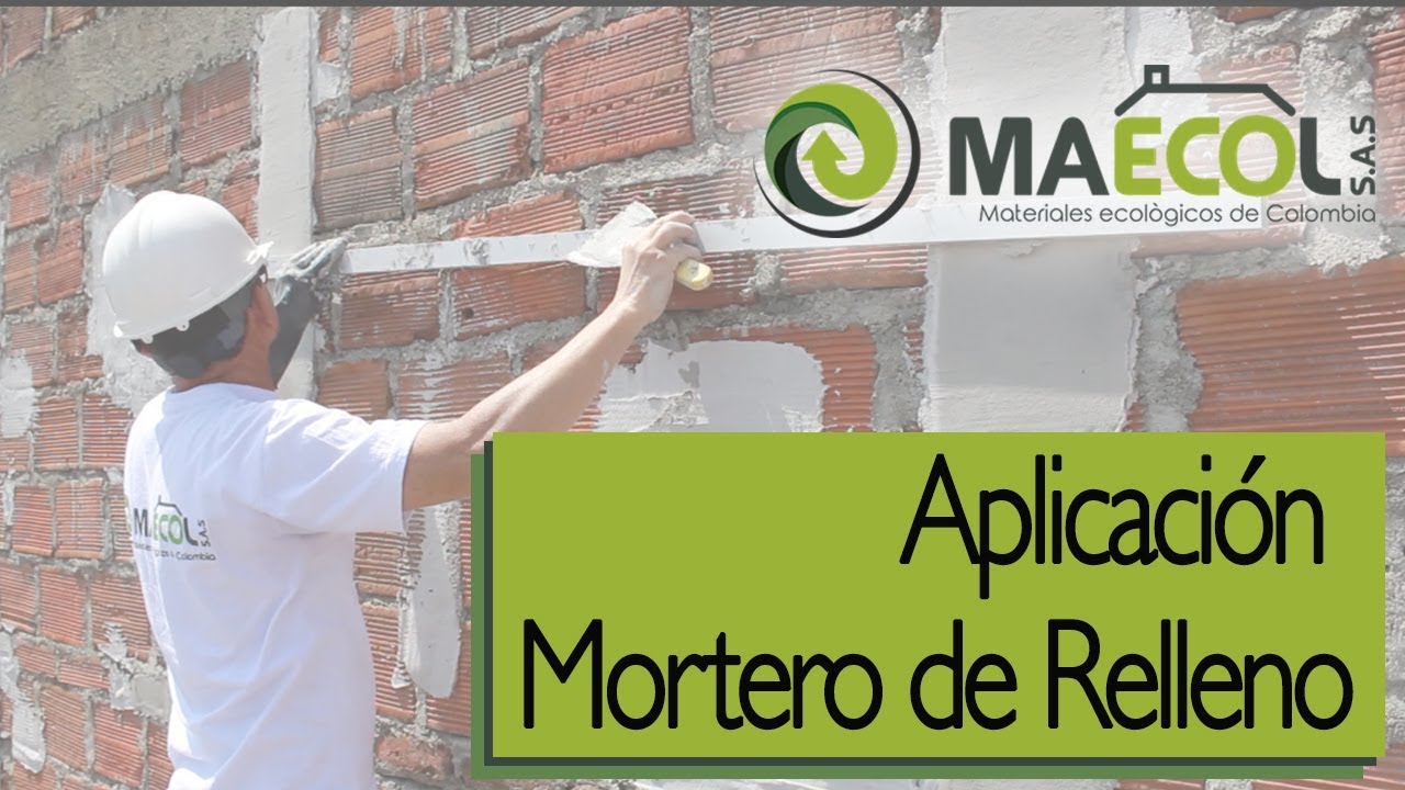 APLICACIÓN MORTERO DE RELLENO | MAECOL (Tutorial) - YouTube