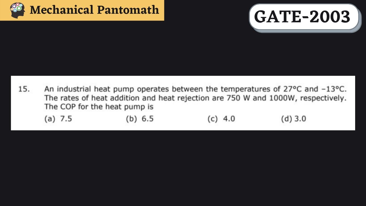 Q-15 | GATE Mechanical-2003 Solved Paper | GATE Mechanical Previous ...