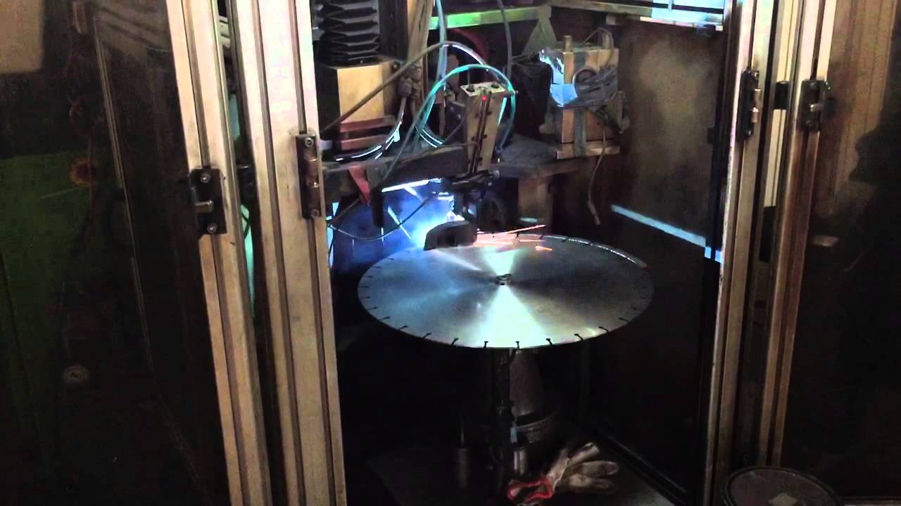Laser Welding Diamond Segments onto Metal Core @norlertools.com - YouTube