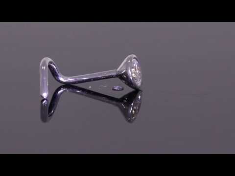 Diamond Nose Piercing Stud with 10pt, 3mm Diamond
