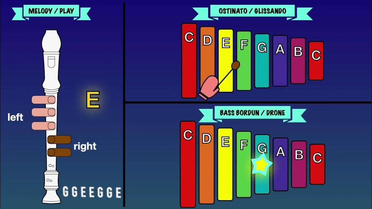 Star Light Star Bright - 3 part Recorder & Orff Ensemble - YouTube