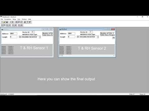 ModScan Data check through RS485 to USB converter - YouTube