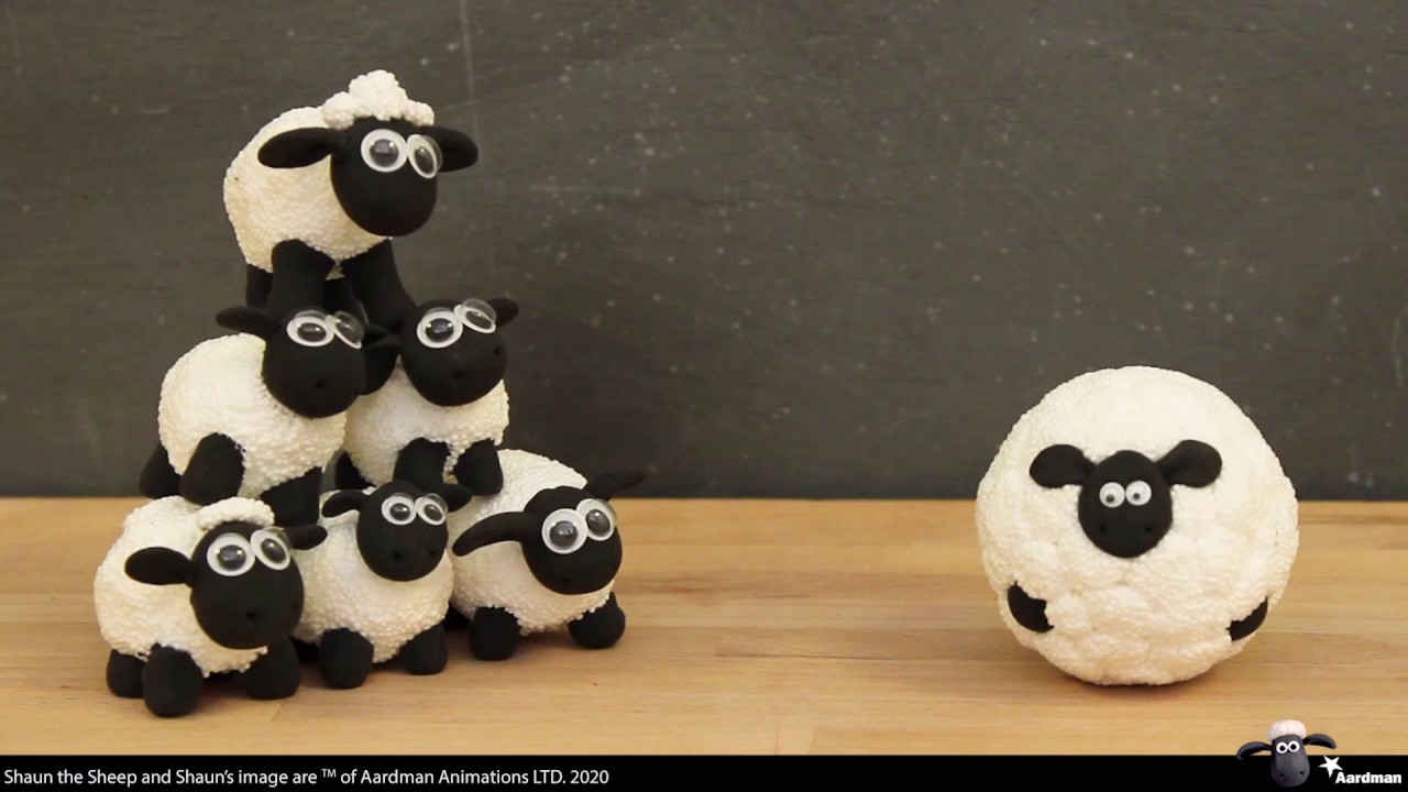 Unboxing Shaun the Sheep bowling set with Foam Clay and Silk Clay ...