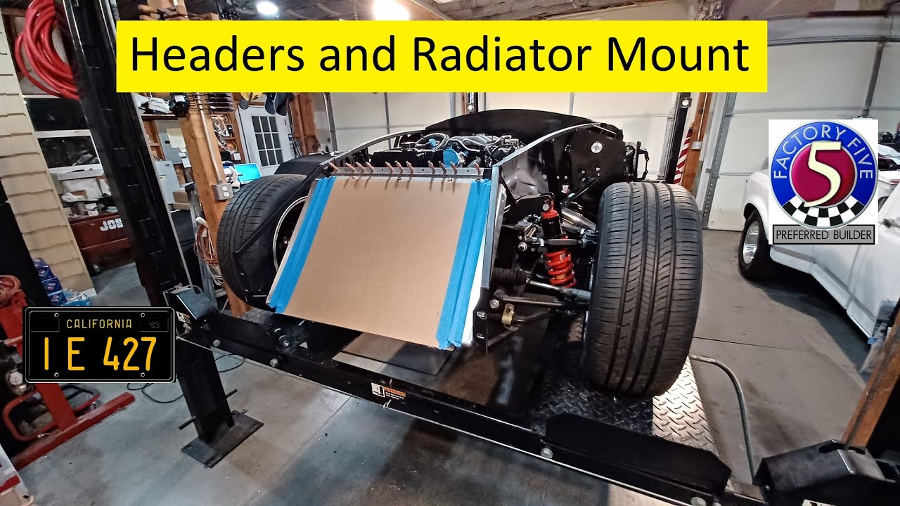 Prototype Mk4 Headers & Rad Mount - YouTube