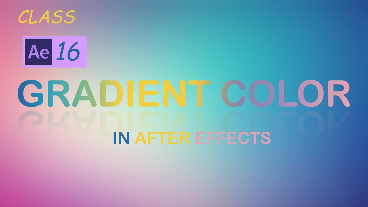 How to make Gradient Background in after effects - YouTube