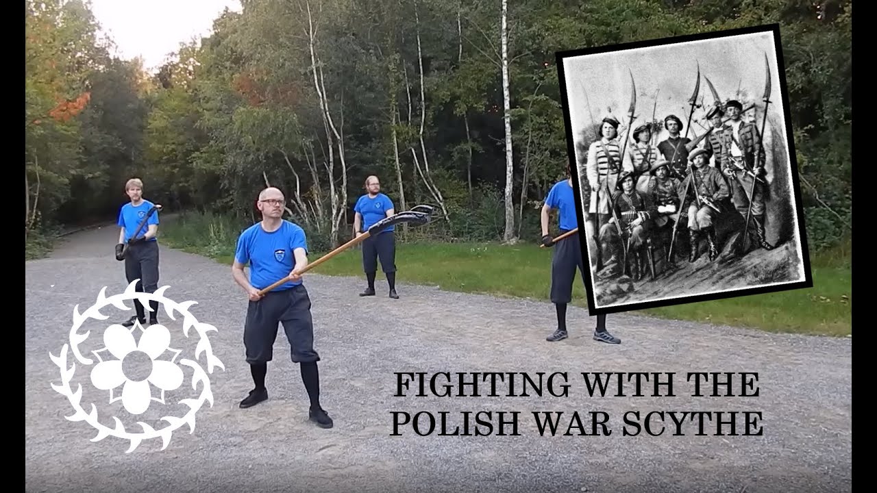 Polish war scythe exercises from 1913 - YouTube