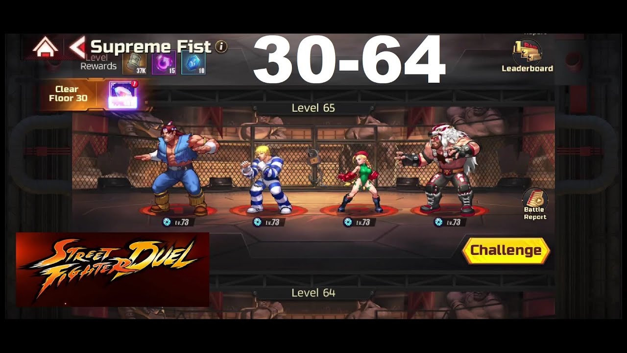 Street Fighter Duel - Supreme Fist - level 30-64 - YouTube