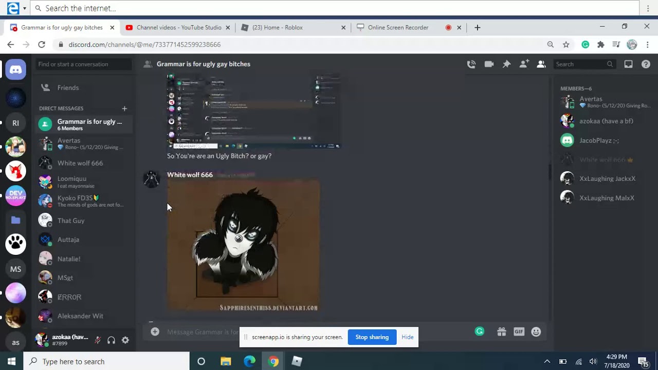 DISCORD FIGHT ON MONDAY - YouTube