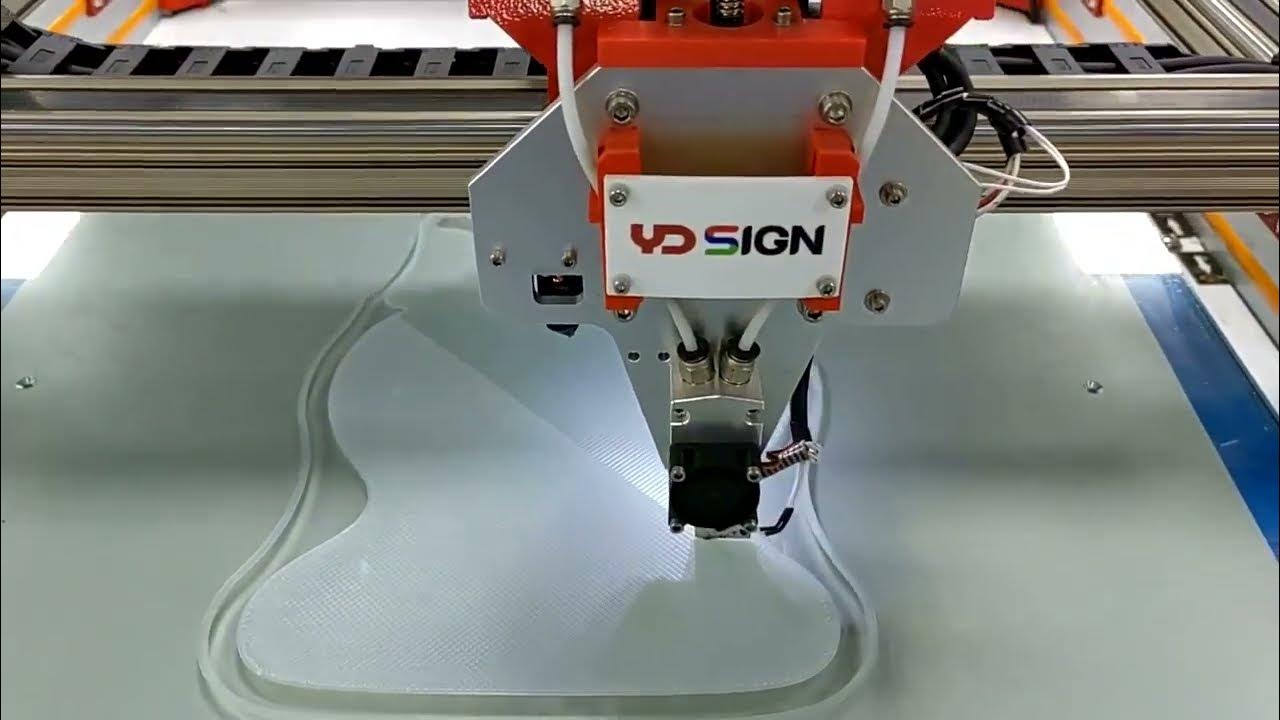 Printing Model Process by 3D Sign Printer#3dsign #printingprocess - YouTube