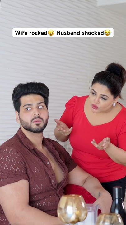 Wife rocked😂 Husband Shocked🤣 Sachin Mann Shorts🔥 #SachinMann #Comedy #Funny #Laugh #Viral # ...