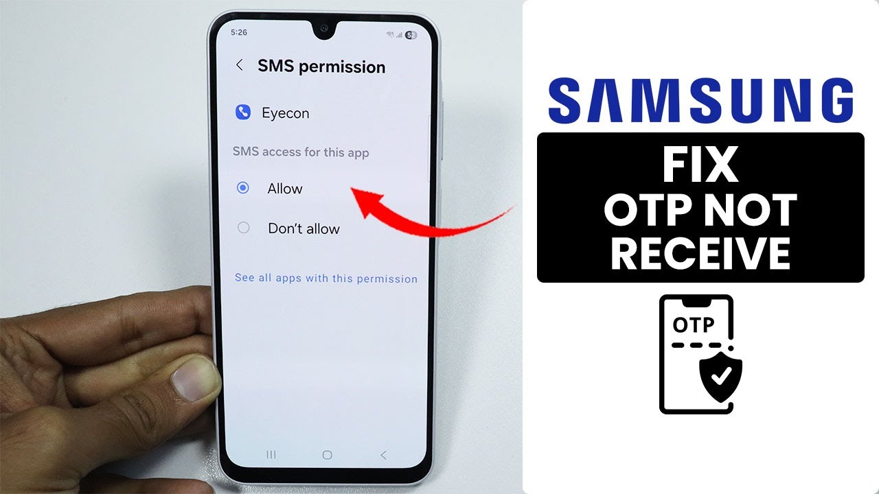 [Solved] How to Fix OTP Not Received on Samsung - YouTube