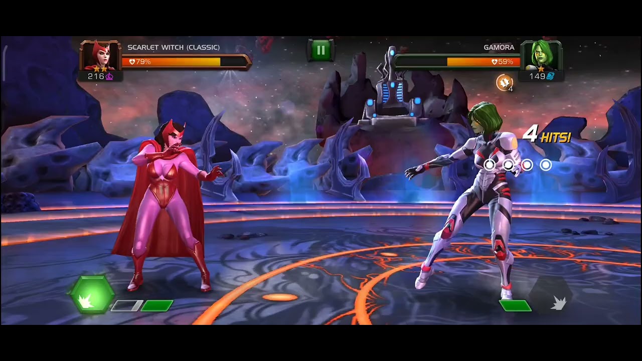 scarlet witch VS gamora fight match - YouTube