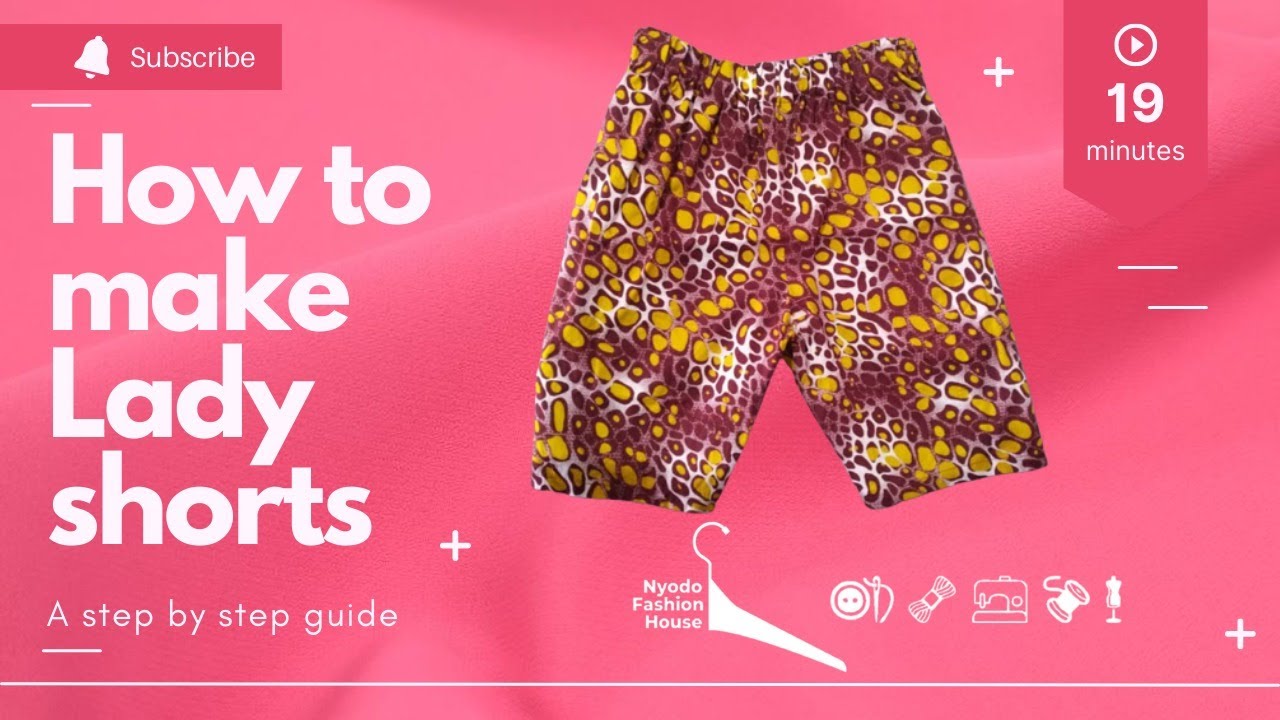 Very easy Shorts Cutting and Stitching/How to sew ladies' shorts with ...