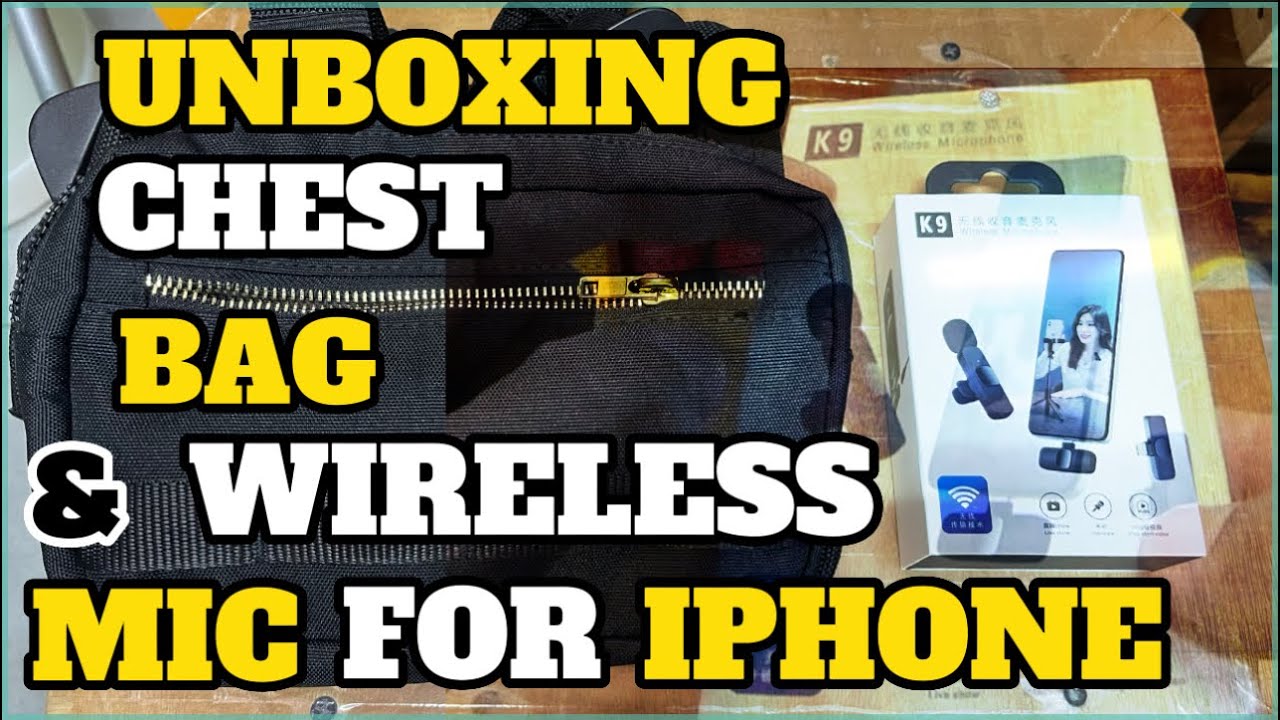 PAANO MAG UNBOXING CHEST BAG | WIRELESS MIC FOR IPHONE 🇸🇦#Bikersmoto ...