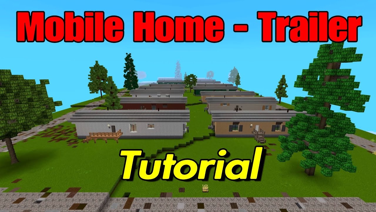 Minecraft Trailer Park Mobile Home Tutorial - YouTube