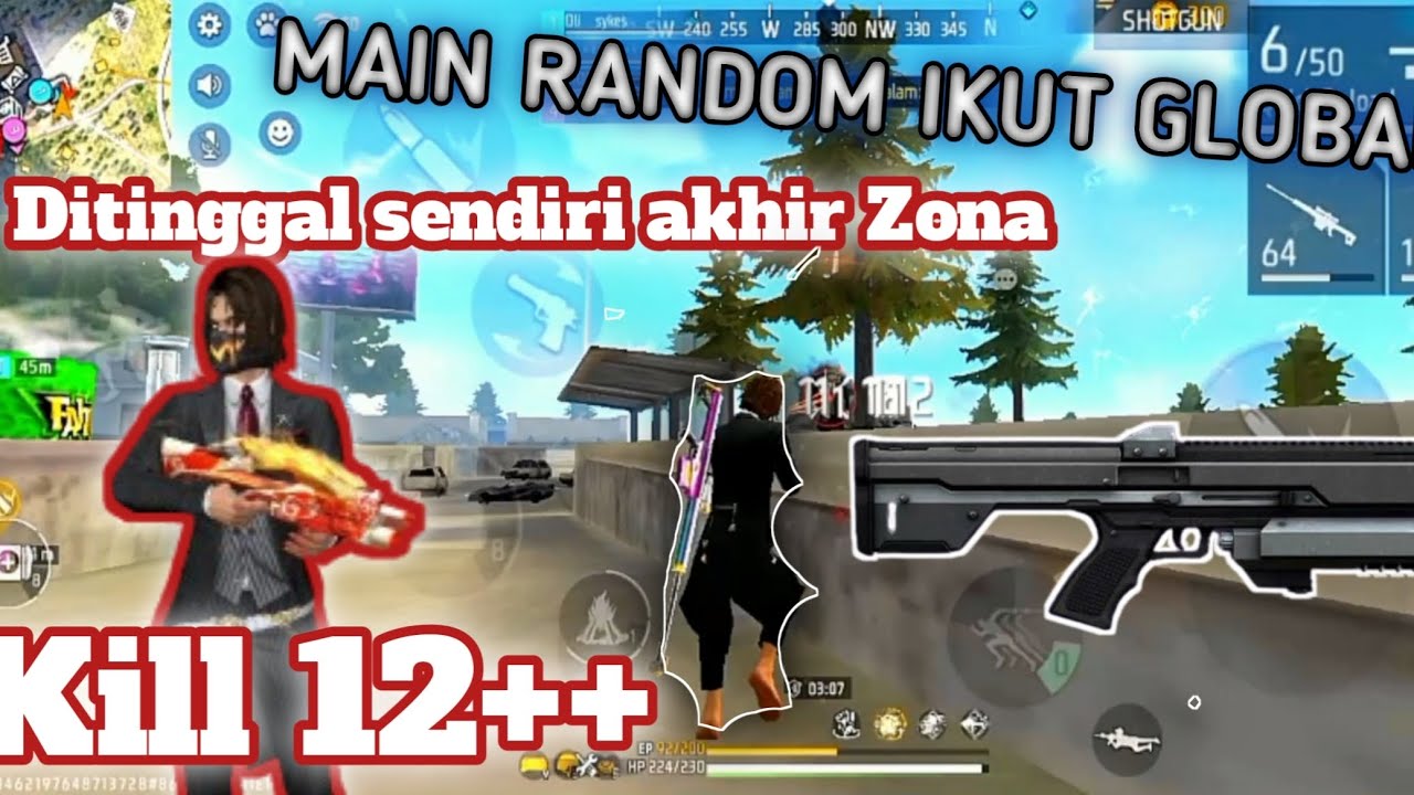 SQUAD RANDOM KILL 12 FULL TEKAN PAKE TROGON 🔥🔥💥 DITINGGAL SENDIRI AKHIR ...