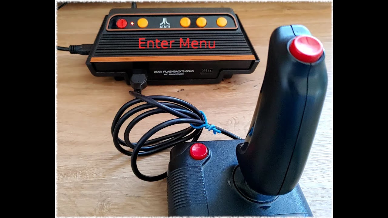 Atari Flashback 8 Gold enter menu with Joystick - YouTube