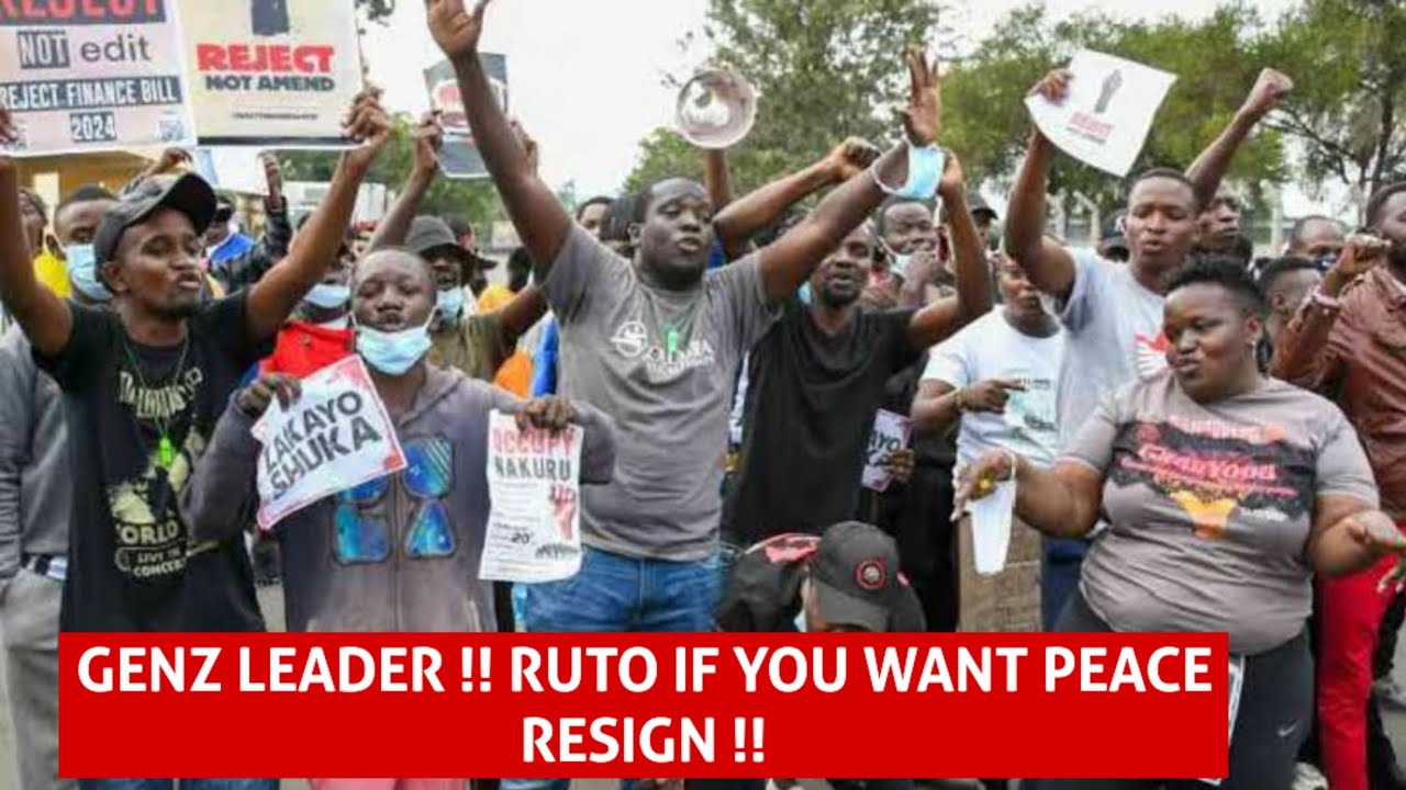 BREAKING NEWS !! GENZ LEADER PRESENTS HIMSELF TO THE PUBLIC RUTO RESIGN ...