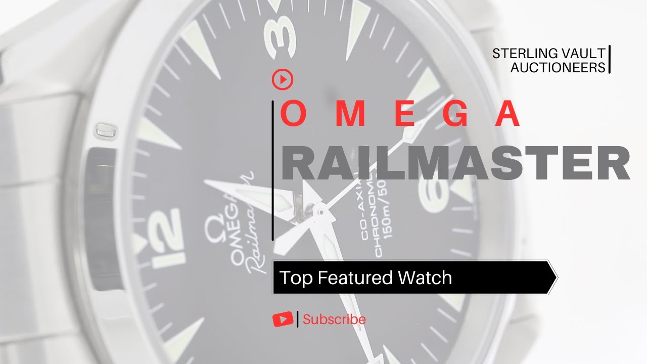 RARE OMEGA RAILMASTER 39 CO-AXIAL BOX AND PAPERS 2004 REFERENCE 2503.52 ...