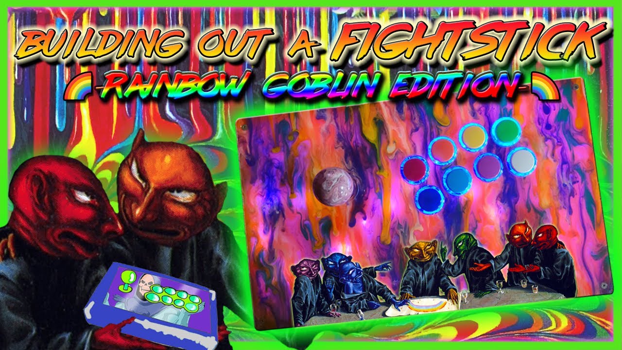 Build your own FIGHTSTICK - Easy DIY! - LED arcade stick - YouTube