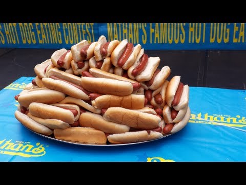 Nathans Hot Dog Eating Contest 2013