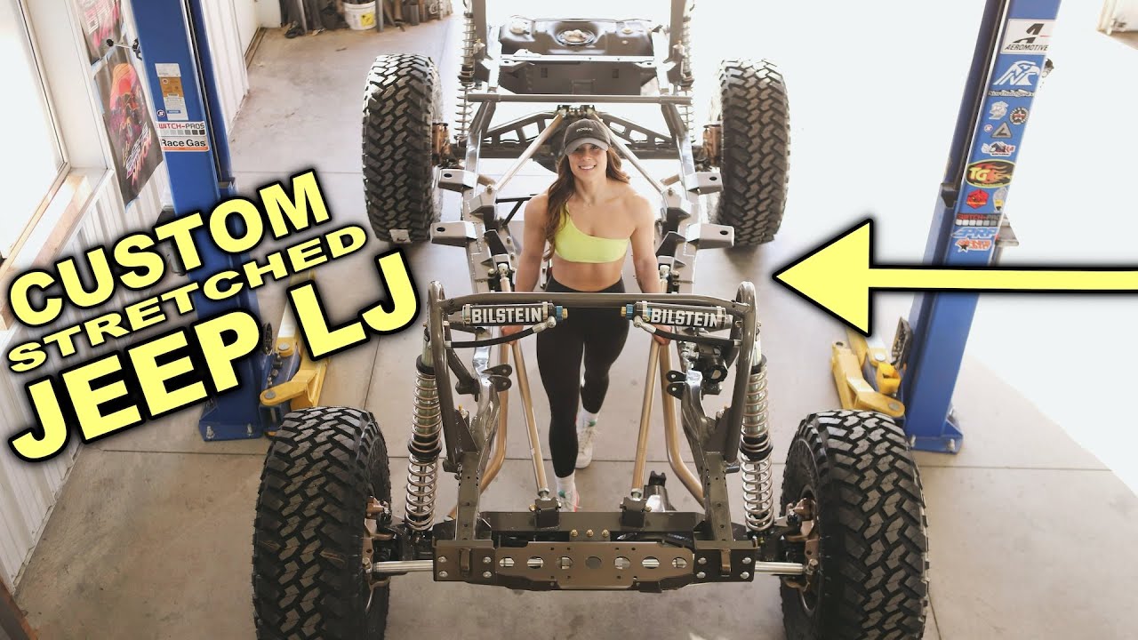 Custom Stretched Jeep LJ - Completed Rolling Chassis! - YouTube