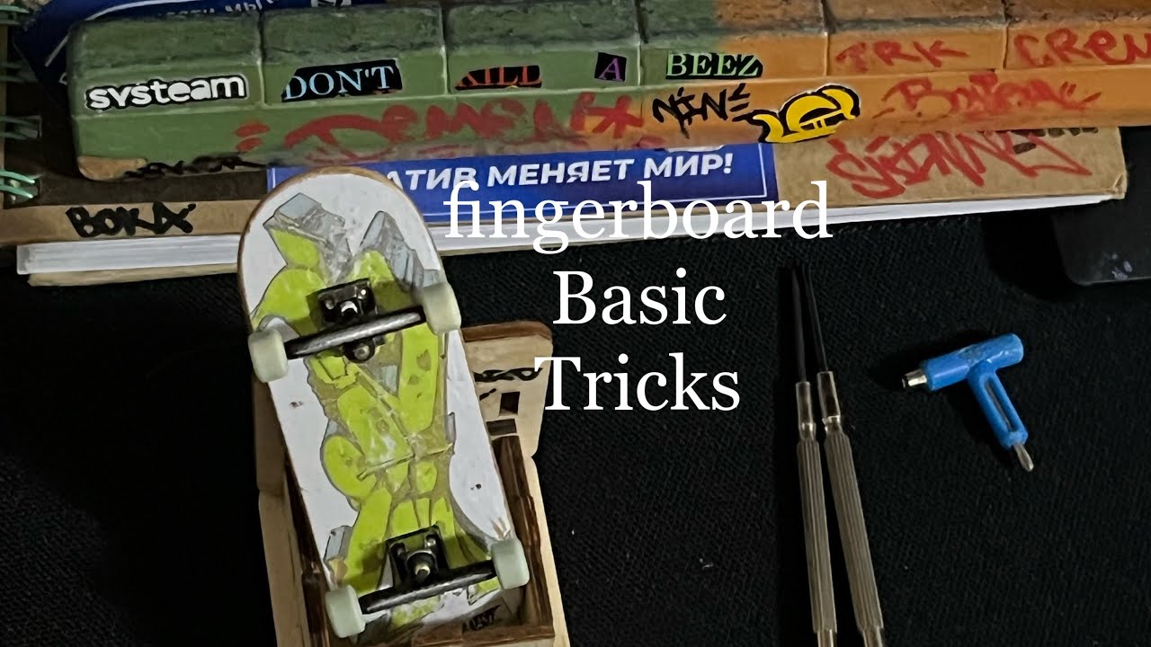 Fingerboard BASIC TRICKS|tricks,slides,grinds and more - YouTube