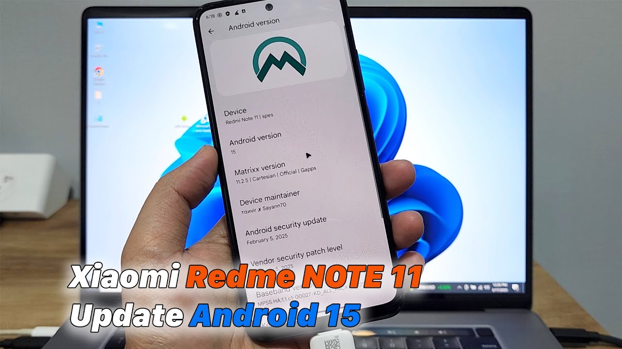 Xiaomi Redme NOTE 11 - Update Android 15 - YouTube