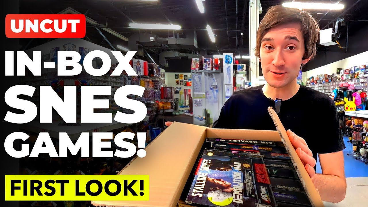SNES Games Still in the Box! Good as New? [Uncut] - YouTube