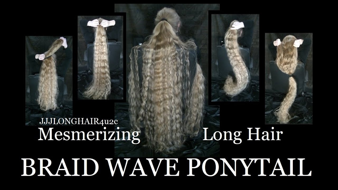 JJJs Mesmerizing Long Hair Braid Wave Ponytail 🌙See it fall,swing ...