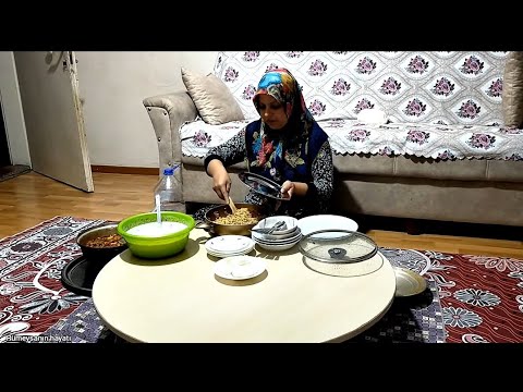 ÇOK HASTAYIM ODUN ATEŞİNDE ETLİ TAZE PATLICAN AKŞAM YEMEĞİ