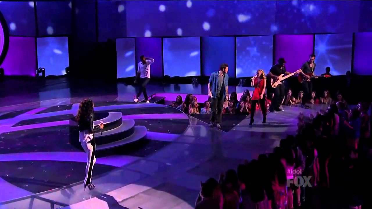 Group Performance Waiting For A Girl Like You - Top 4 - American Idol ...