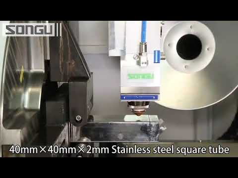 SONGU Laser HyTube6522 Tube Cutter auto loading - YouTube